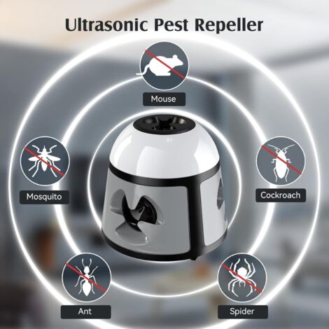 Répulsif ultrasons anti-rongeurs 200㎡ – 4 modes de fonctionnement ...