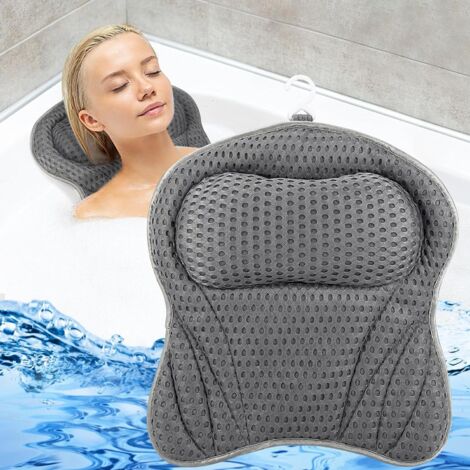 Oreiller de Bain, Coussin Baignoire avec 6 Ventouses Antidérapant ...