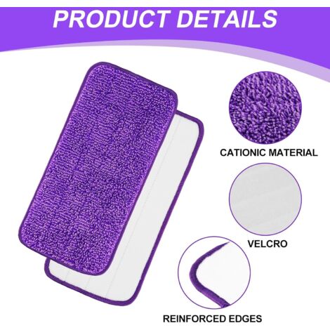 8 Pièces Applicable à pour Swiffer Wetjet Microfibre Lavable Kit ...