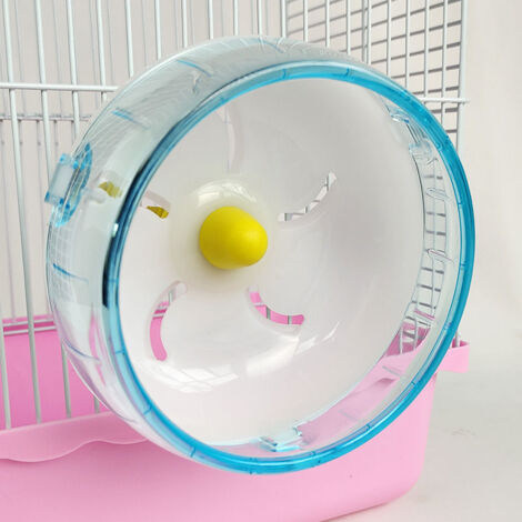 Roue pour hamster, ronde de 17,5 cm, silencieuse, adaptée aux petits ...