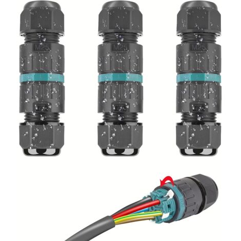 Connecteur Électrique Étanches IP68 - Raccord de Cable 5 Fils Boîte de ...