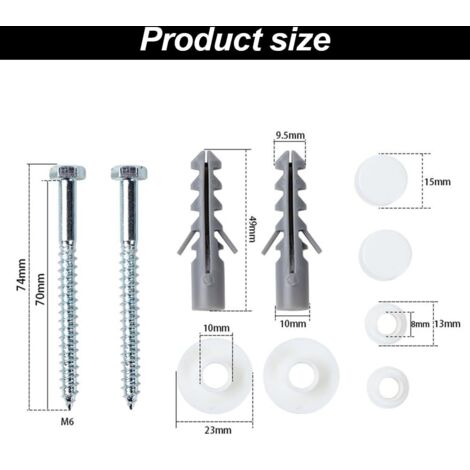 Kit de fixation WC en acier au carbone – Installation rapide pour sols ...