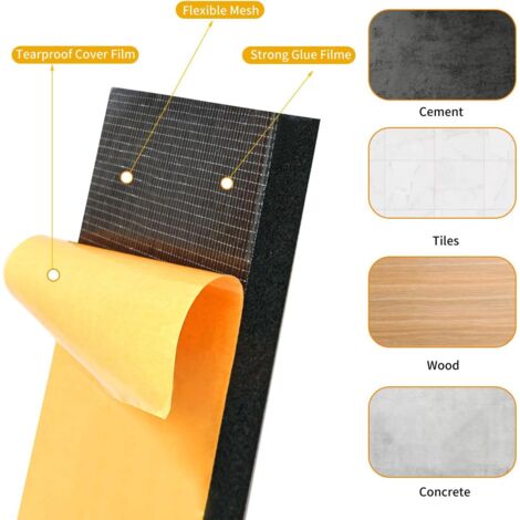 4 Pièces Mousse Protection Garage, 30 X 10 X 3 cm Mousse Autocollante ...