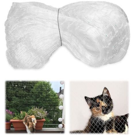 Filet de protection pour chat 4 x 3 m – En polypropylène résistant aux ...