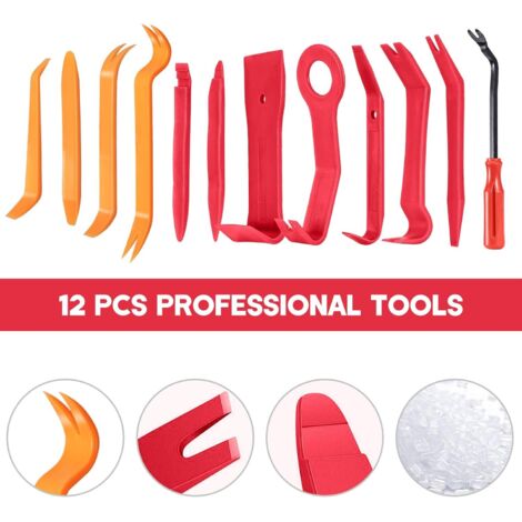 12 Outils de Levier pour Voiture, Ensemble de Coins de Garniture pour ...