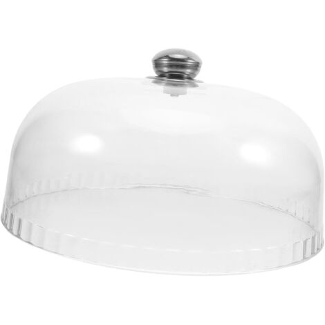 Cloche à Gâteau Acrylique Transparente avec Poignée Amovible Protection ...