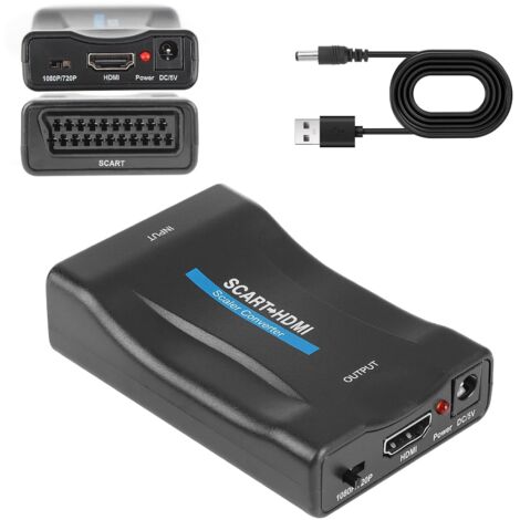 Convertisseur péritel HDMI 720p/1080p vidéo audio STB VHS VCR Wii Xbox ...