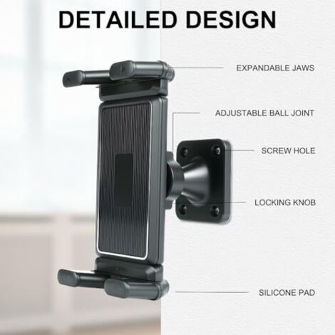 Support Tablette Mural, Support iPad Bureau, Mural iPad Aluminium ...