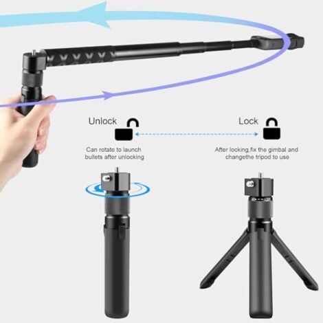 Trépied Insta 360 x4, Insta 360 Bullet Time Handle, Mini Trépied de ...