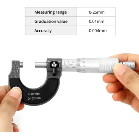 Micromètre extérieur précis Étrier Outil de mesure du diamètre ...