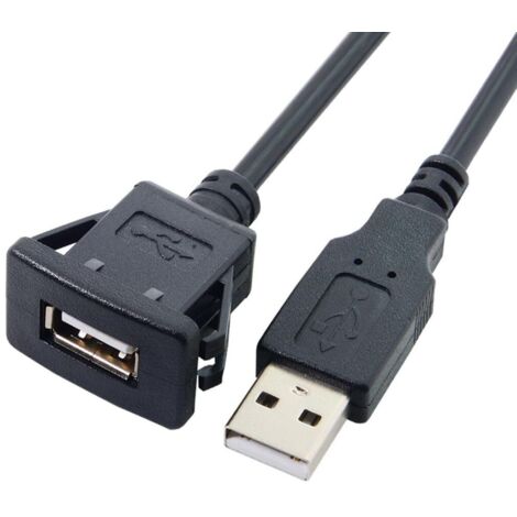 Câble d'extension USB 2.0 mâle vers femelle pour tableau de bord de ...