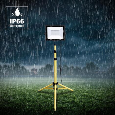 Projecteur LED chantier sur trepied 100W phare de travail IP66 10000LM ...