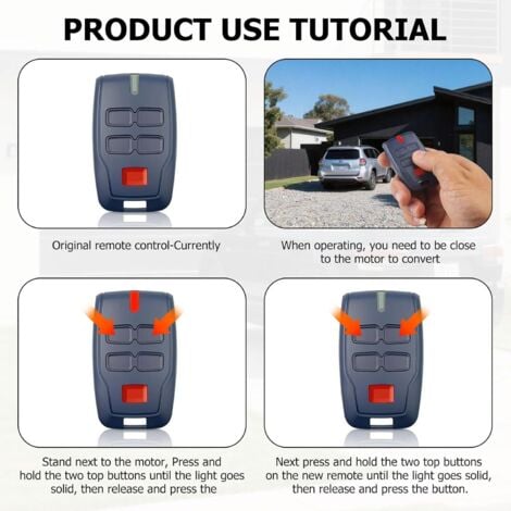 3 x Remote Control for Gate BFT MITTO B RCB4,433.92Mhz 4 Buttons 4 ...