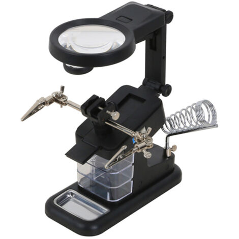 Enowelir Loupe de Table Support avec LED Loupe sur Pied 3X 4.5X ...