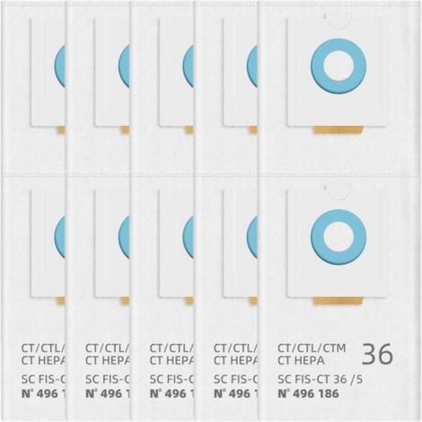 Enowelir Sacs d'aspirateur 496186 pour Festool Selfclean CT 36 / CTM 36 ...