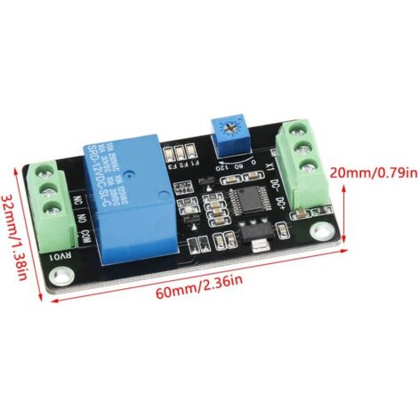 Enowelir TRM01 Retardateur Minuterie Relais Module Multifonctionnel ...