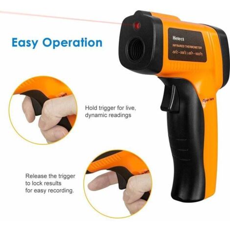 Enowelir Thermomètre Infrarouge Sans Contact Laser avec Plage de -50°C ...