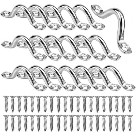 Ahlsen 20 Pièces Boucles de Pont pour Kayaks Plaque Oeillet 4mm Pontet ...