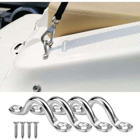 Ahlsen 20 Pièces Boucles de Pont pour Kayaks Plaque Oeillet 4mm Pontet ...