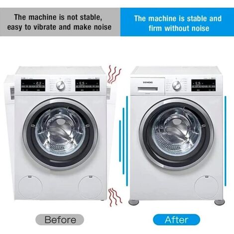 4 Pièces Anti Vibration Machine a Laver, Patin anti Vibration Lave ...