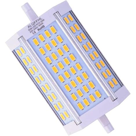 Ampoule LED R7S 118mm Dimmable 30W, LED Linéaire Projecteurs de type J ...