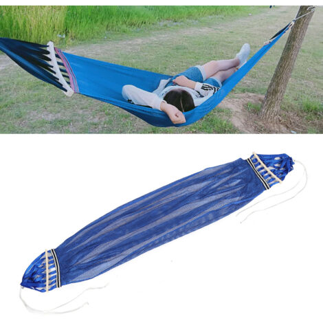 Balançoire hamac en nylon anti-retournement, hamac en maille bleu pour ...