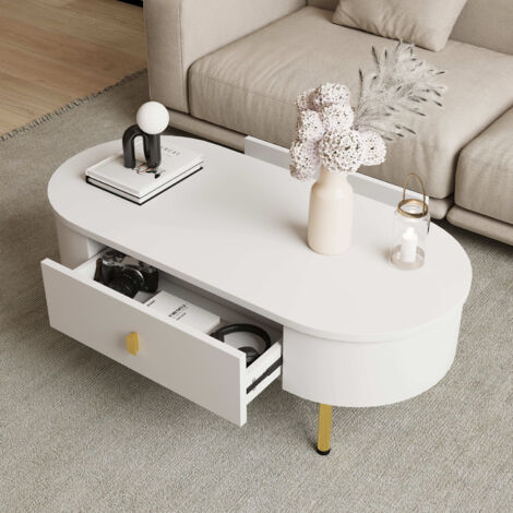 Table basse sécurité enfants angles arrondis grand rangement de salon ...