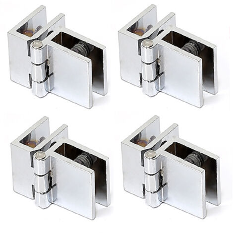 4 clips de porte en verre, Pièces Pince Charnière Verre, Charnière en ...