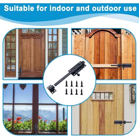 Noire Targette de Porte, Inoxydable Targette, Verrou Porte Interieure ...