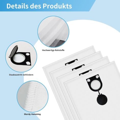 15 Sacs D'aspirateur Pour Bosch BSH20 / starmix FBV20/GAS25/35M