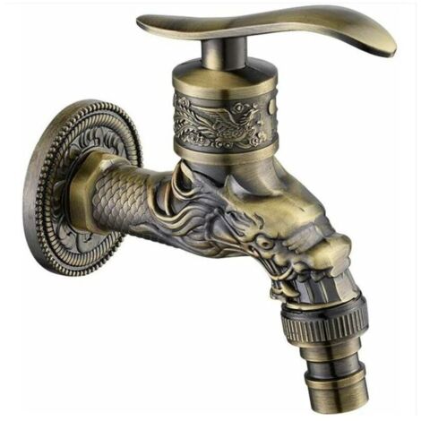 Rubinetto in ottone antico, rubinetto dell'acqua antico, rubinetto ...