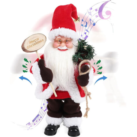 Giocattolo di Babbo Natale animato, Babbo Natale che canta e balla con ...