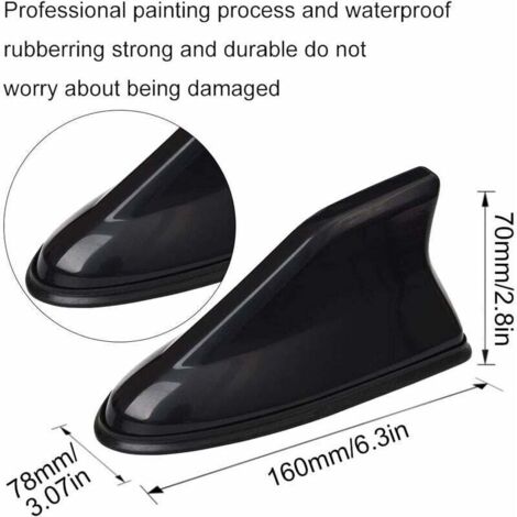 Antenna da tetto Qashqai da 2 pezzi, antenna universale in plastica a ...