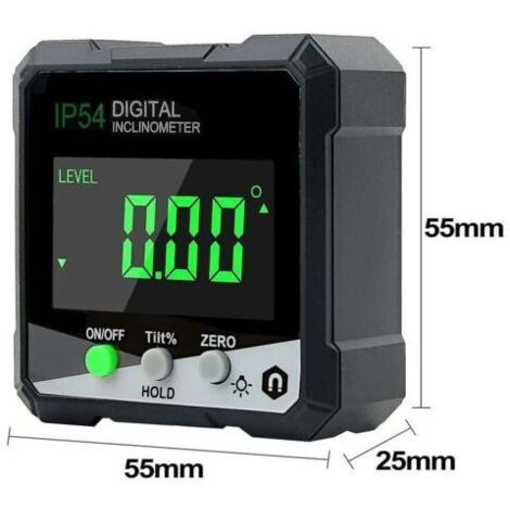Transportador digital, transportador con pantalla LCD, inclinómetro con ...