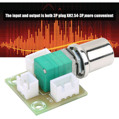 Módulo de control de volumen con potenciómetro dual de 50k con placa y ...
