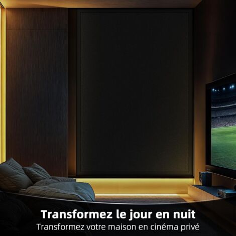 Film occultant fenetres Auto-Collant Opaque Noir Statique Anti-UV ...