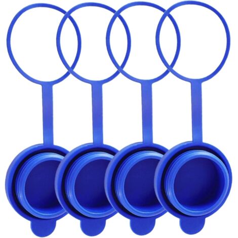 Lot de 4 bouchons de bouteille d'eau de rechange étanches avec anneau ...