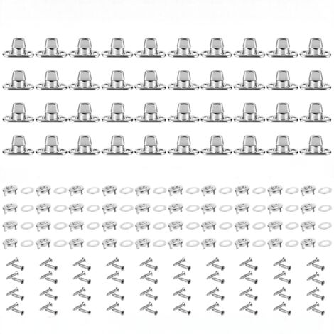 40 Piece Set Grade Twist Lock Fasteners Turn Button Eyelet and Stud ...