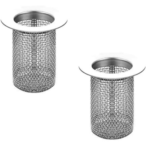 Crépine de douche extra-longue, 40 mm, en acier inoxydable, adaptée aux ...