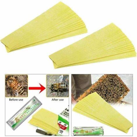 CHOYCLIT Set mit 60 Fluvalinat-Milbenbehandlungsstreifen für die ...