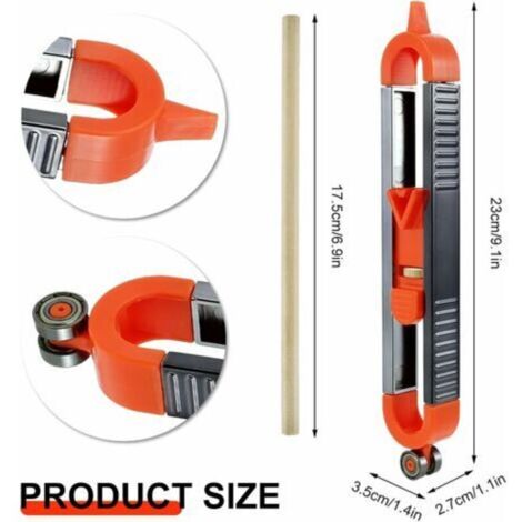 Righello per contorni CHOYCLIT con blocco, righello per tracciare ...