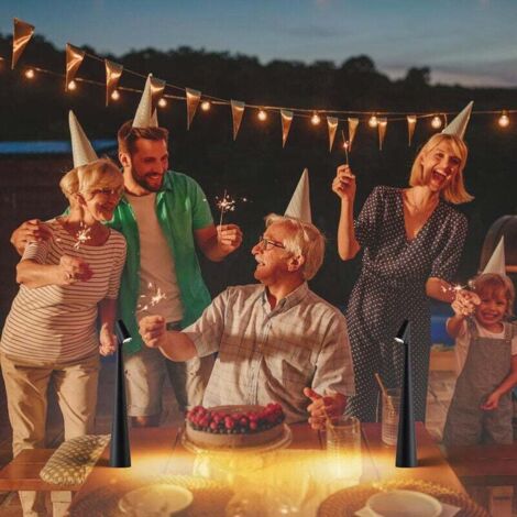 Lámpara De Mesa Led Regulable Inalámbrica Negra Choyclit Con Control