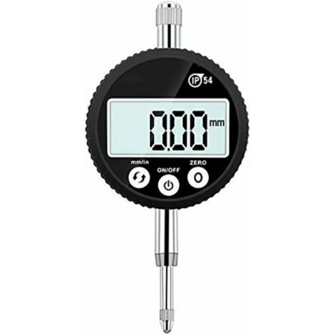 Digitale Messuhr, hohe Präzision, IP54, 0–12,7 mm, schwarz ...