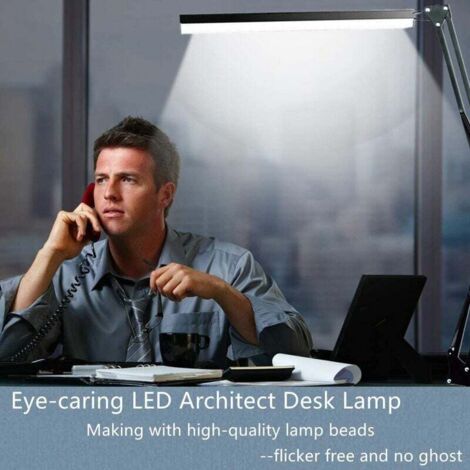 Lámpara de escritorio LED con abrazadera, lámpara de escritorio de ...