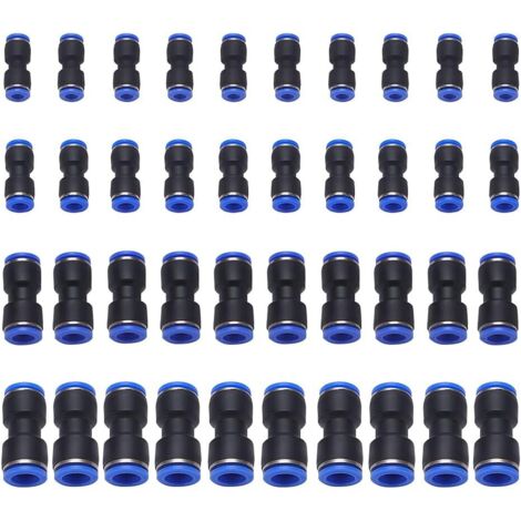 LaBlanc - 40 conectores rectos neumáticos de conexión rápida para tubos ...