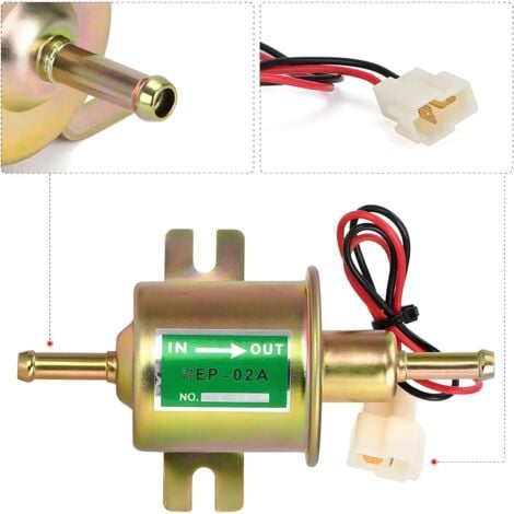 LaBlanc - Bomba de combustible electrónica, bomba de combustible eléctrica de 12 V para gasolina ...
