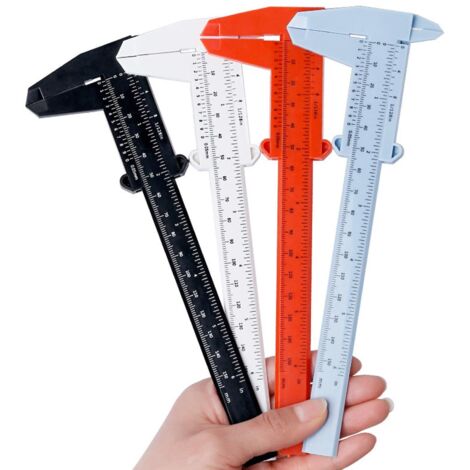 LaBlanc - 4 piezas Calibre Vernier, Calibre Vernier de plástico de 150 ...