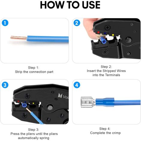 280 terminales de crimpado eléctrico, 15 tipos de terminales eléctricos ...