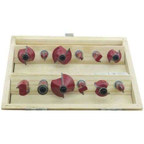 YMYNYSet 12 Bits Holzfräser zum Nuten, Trimmen, Falzen, Fräsmaschine, 6 ...