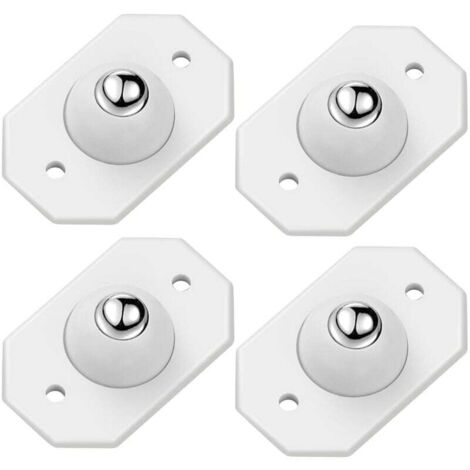 YMYNY 4er Pack Selbstklebende Mini-Lenkrollen aus Edelstahl, 360° Mini ...